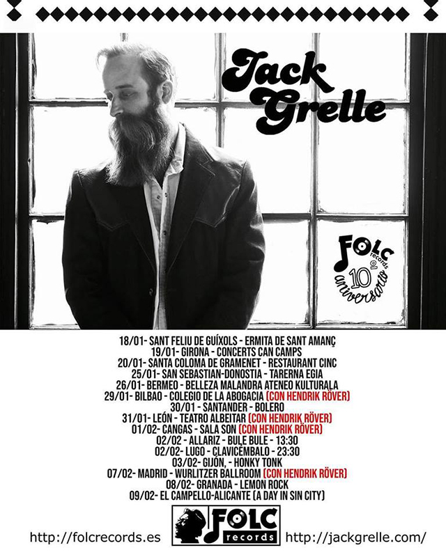 Gira española de Jack Grelle con conciertos junto con Hendrik Röver ...