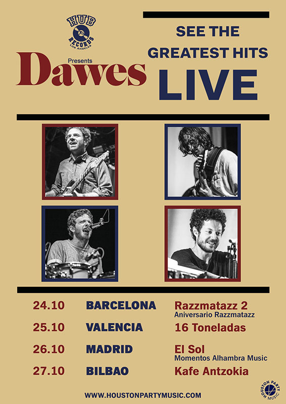 Gira de Dawes para presentar su nuevo disco "Passwords" y todos sus ...