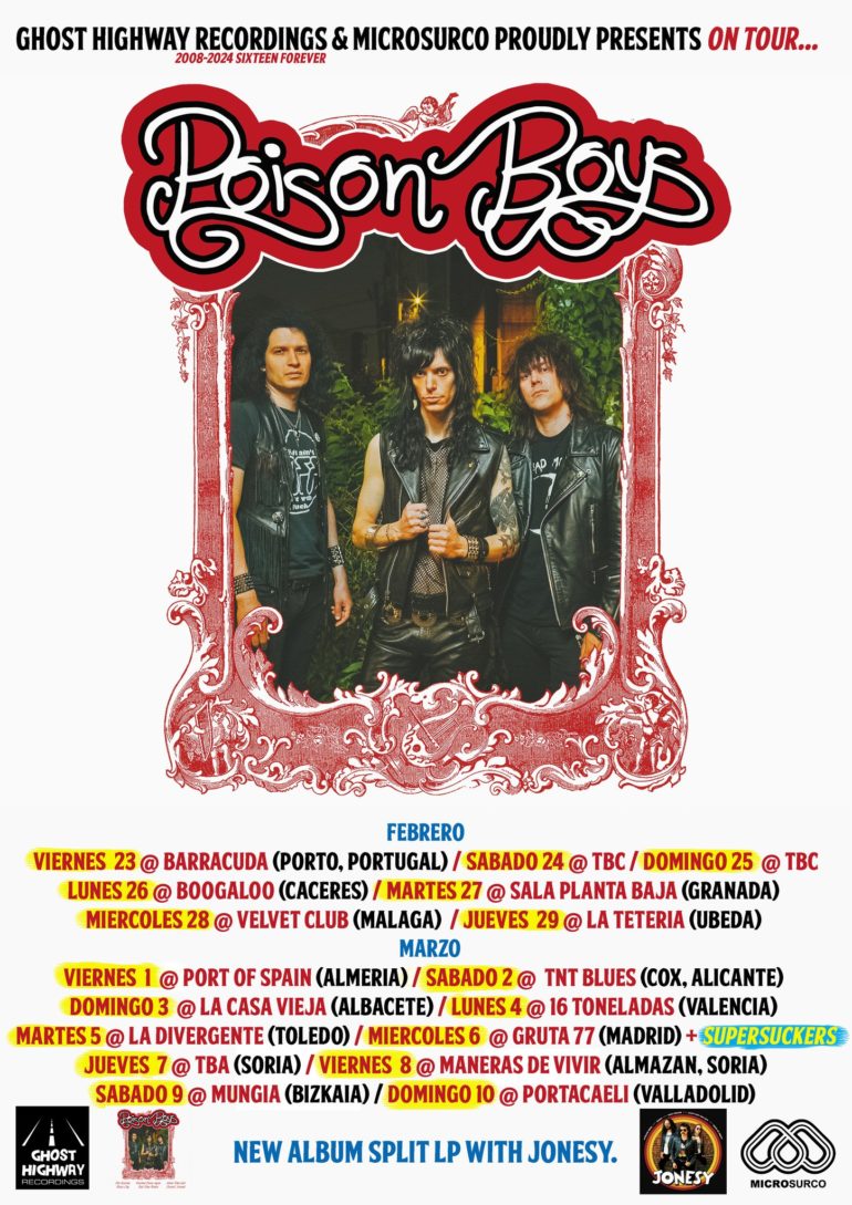 Poison Boys extensa gira por nuestro país - Dirty Rock Magazine