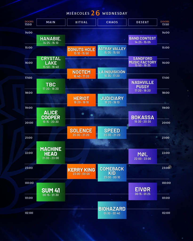Resurrection Fest 2024, horarios y mas. - Dirty Rock Magazine