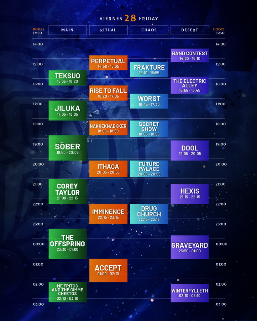 Resurrection Fest 2024, horarios y mas. - Dirty Rock Magazine