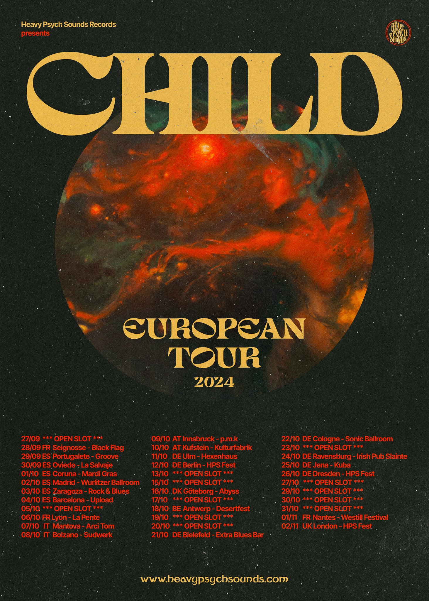 Child de gira por Europa parando en España - Dirty Rock Magazine