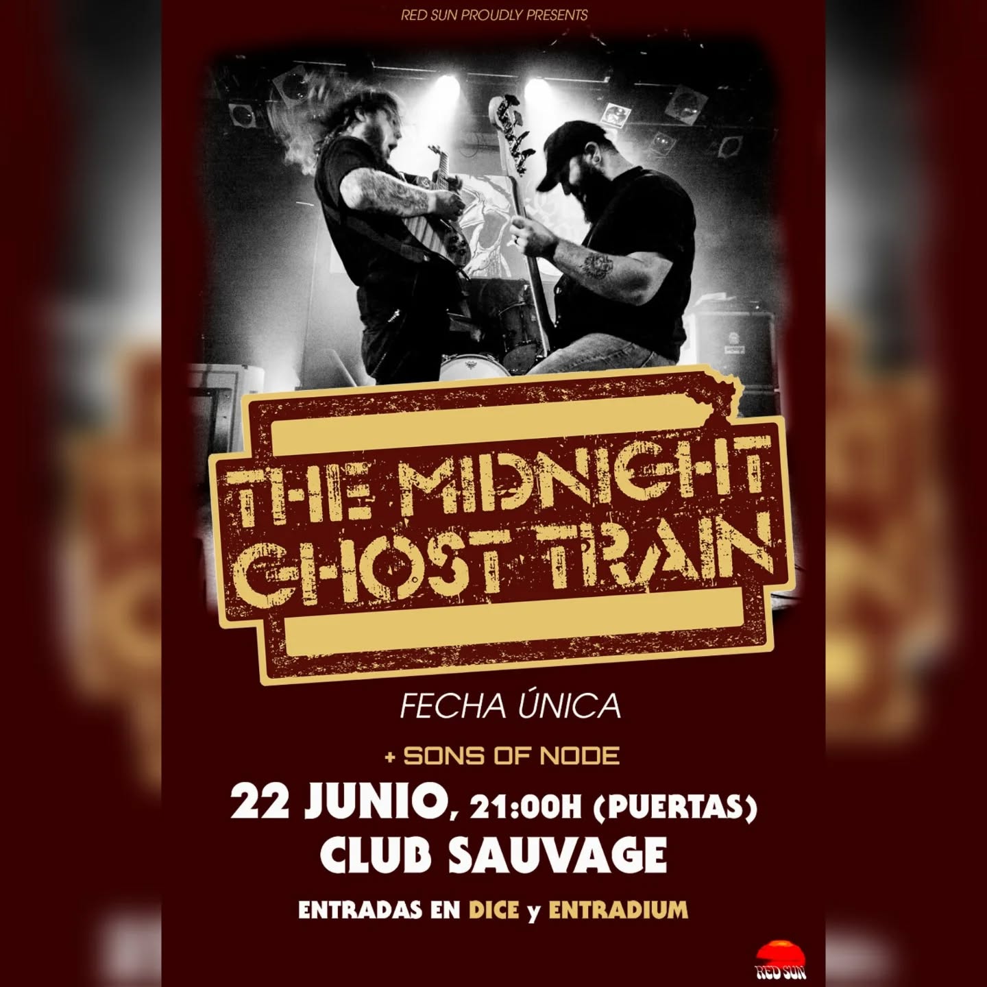 The Midnight Ghost Train fecha única en España - Dirty Rock Magazine