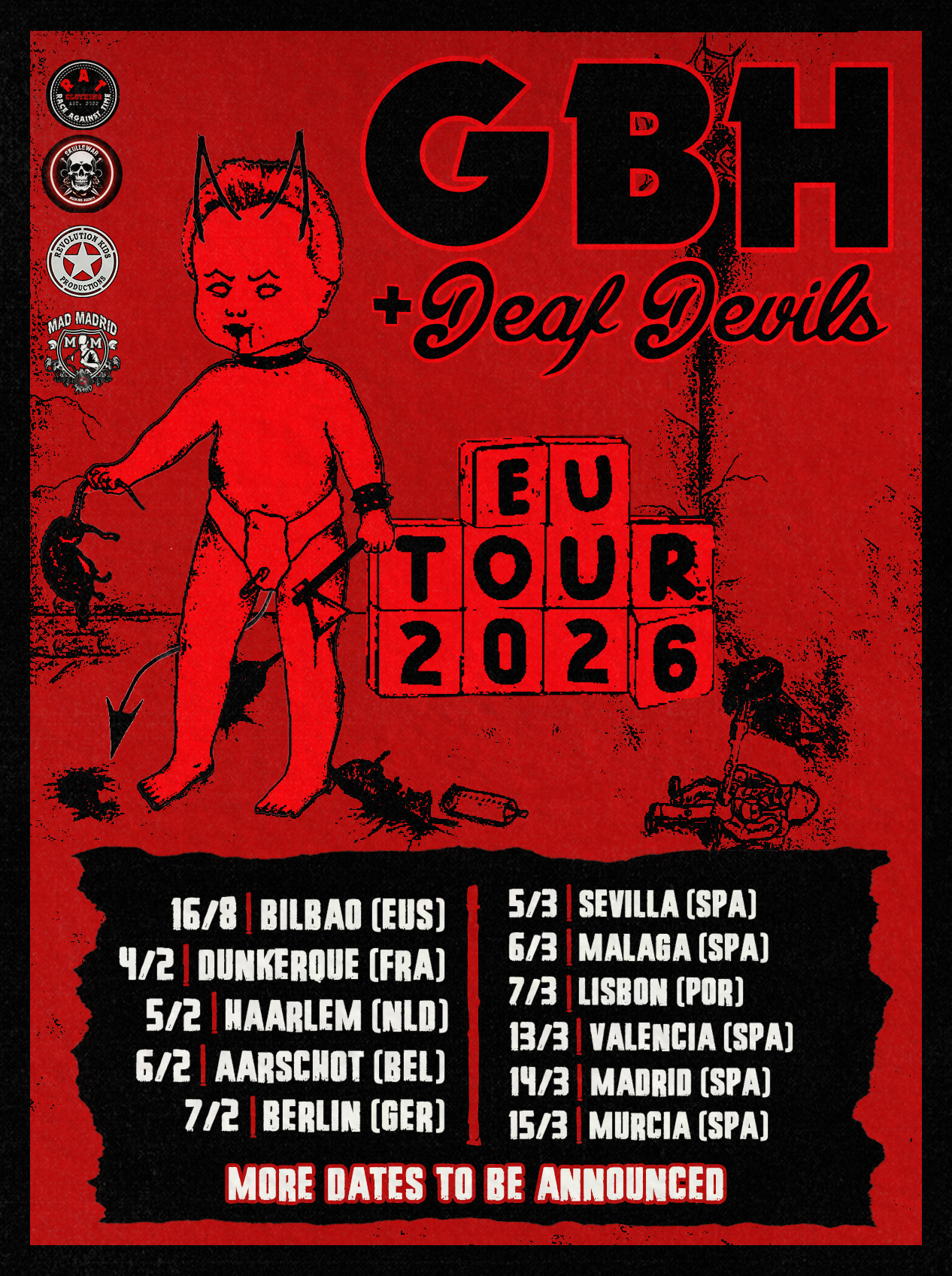 GBH anuncian primeras fechas para 2026 - Dirty Rock Magazine