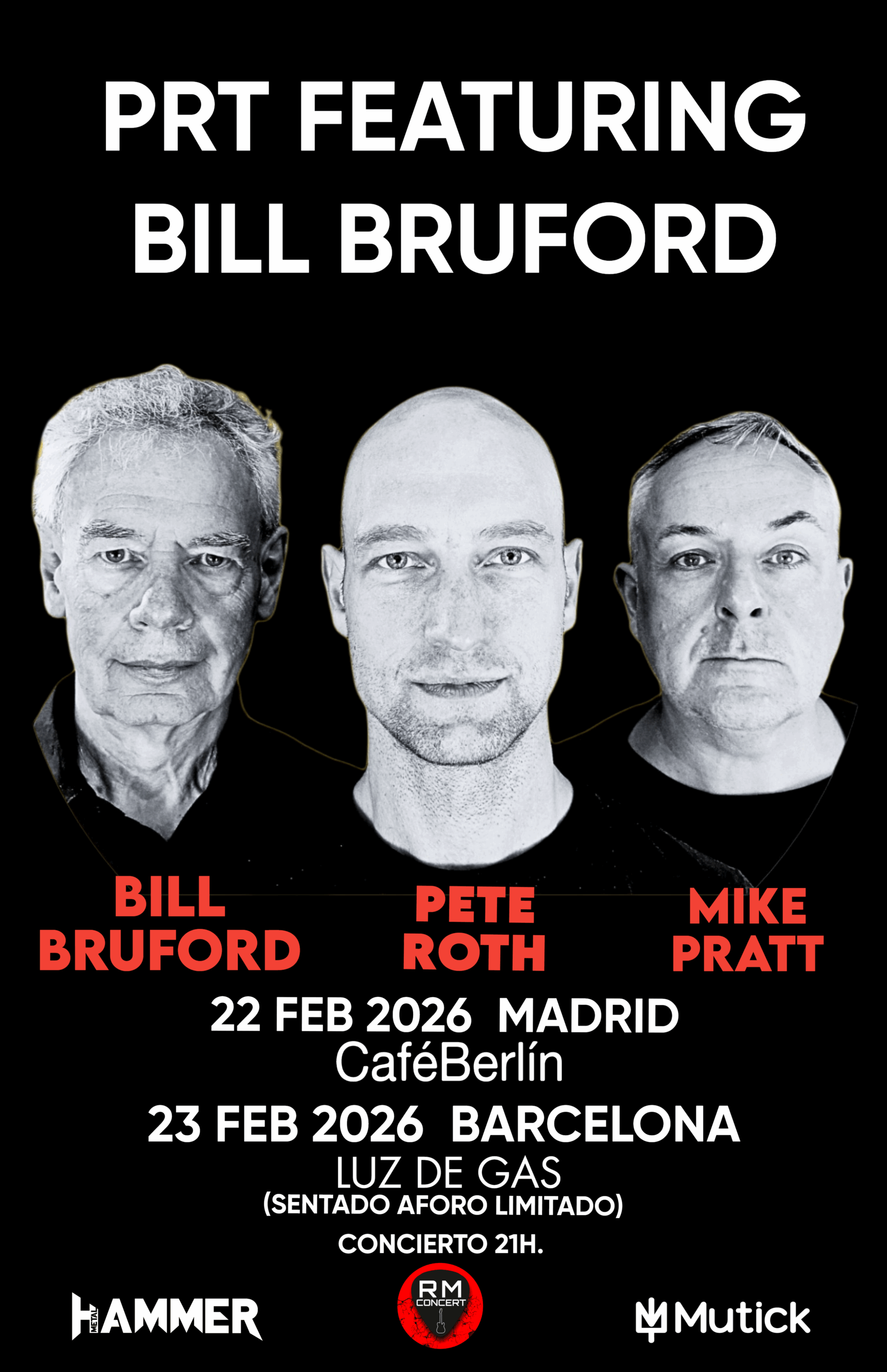 Pete Roth Trío (PRT) con Bill Bruford confirman fechas en Febrero ...