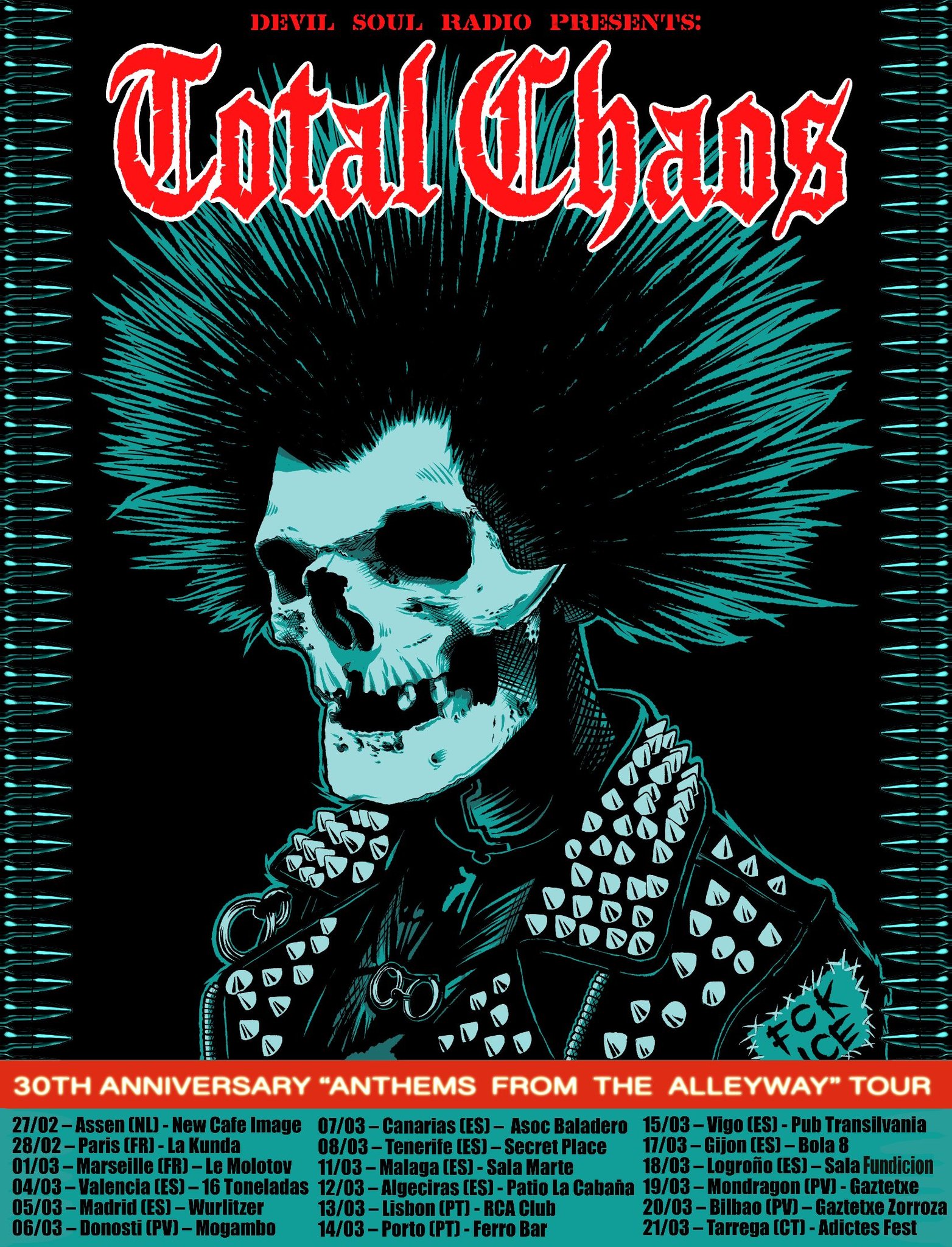 Total Chaos celebra 30 años de "Anthems From The Alleyway" - Dirty Rock ...